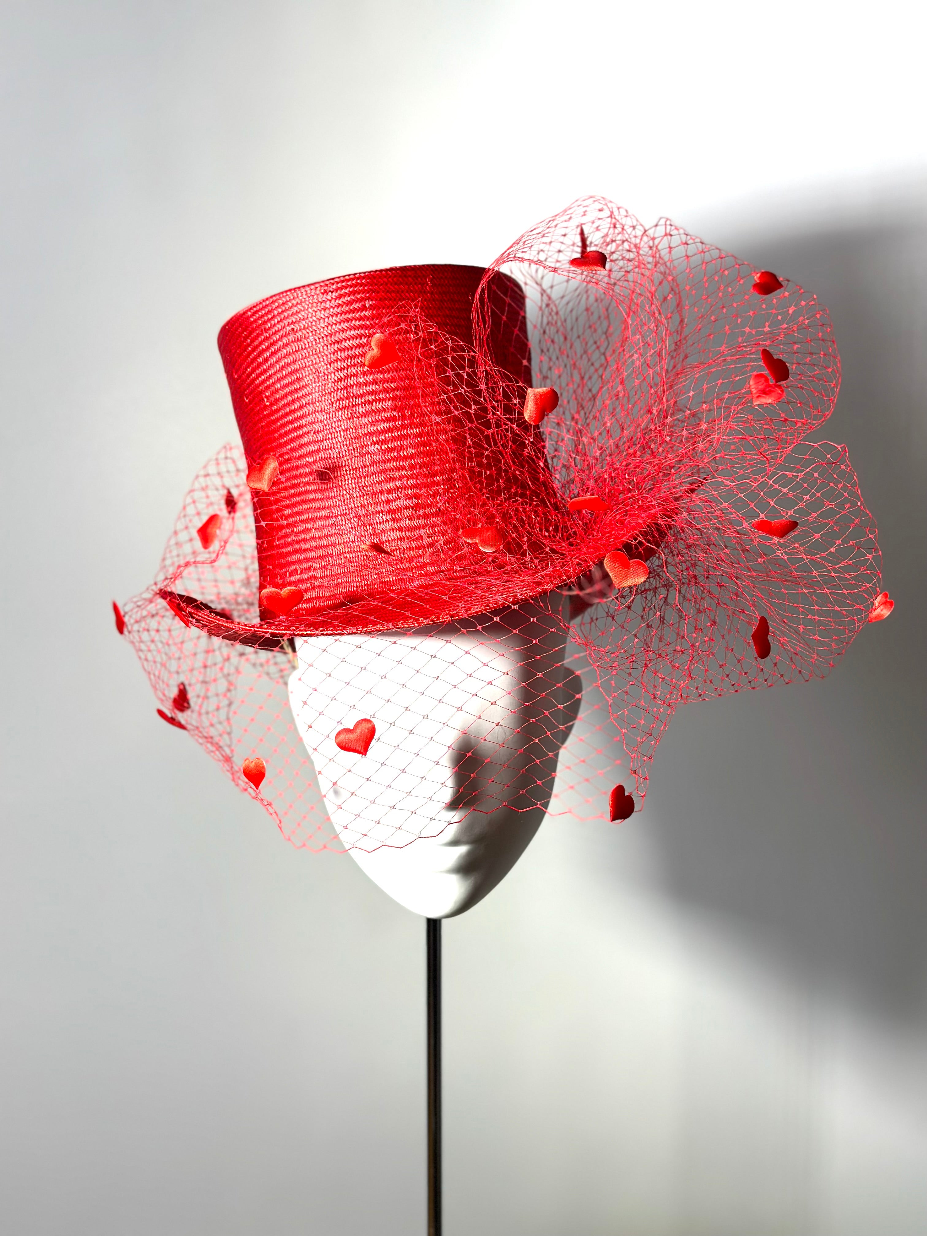Red Top Hat – Possum Ball Millinery
